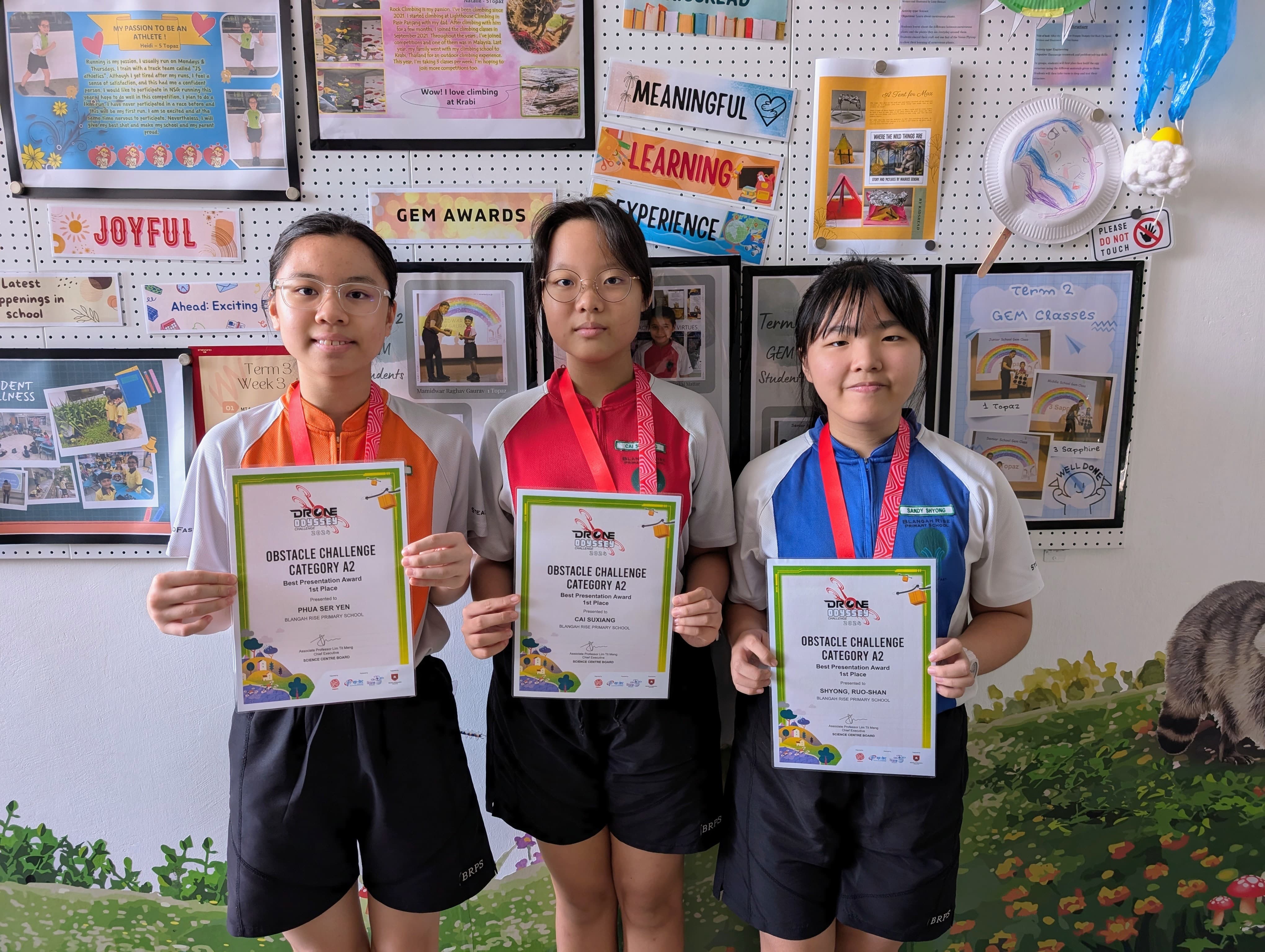 P6 Students Soar to Victory at Drone Odyssey Challenge